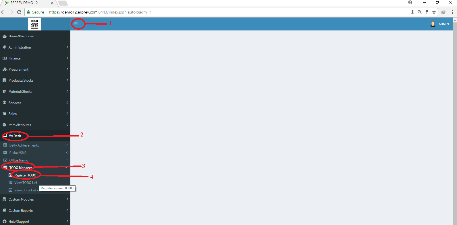 HOW TO REGISTER TODO